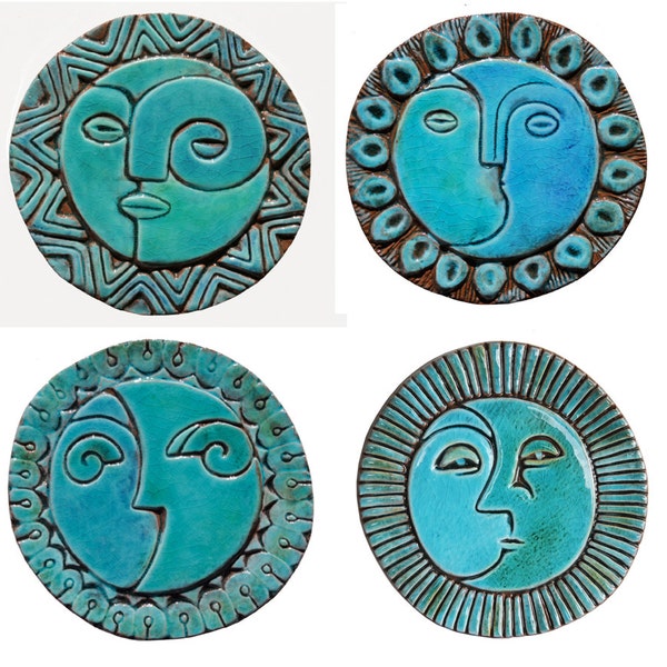 Moon Ceramic Tile - Etsy