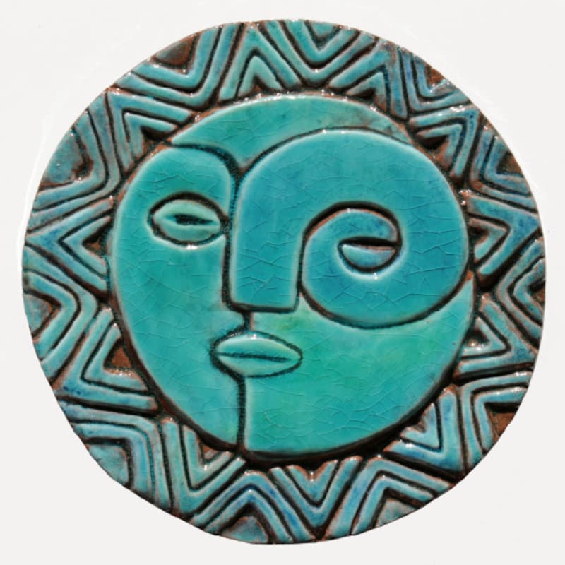 Moon Ceramic Tile - Etsy