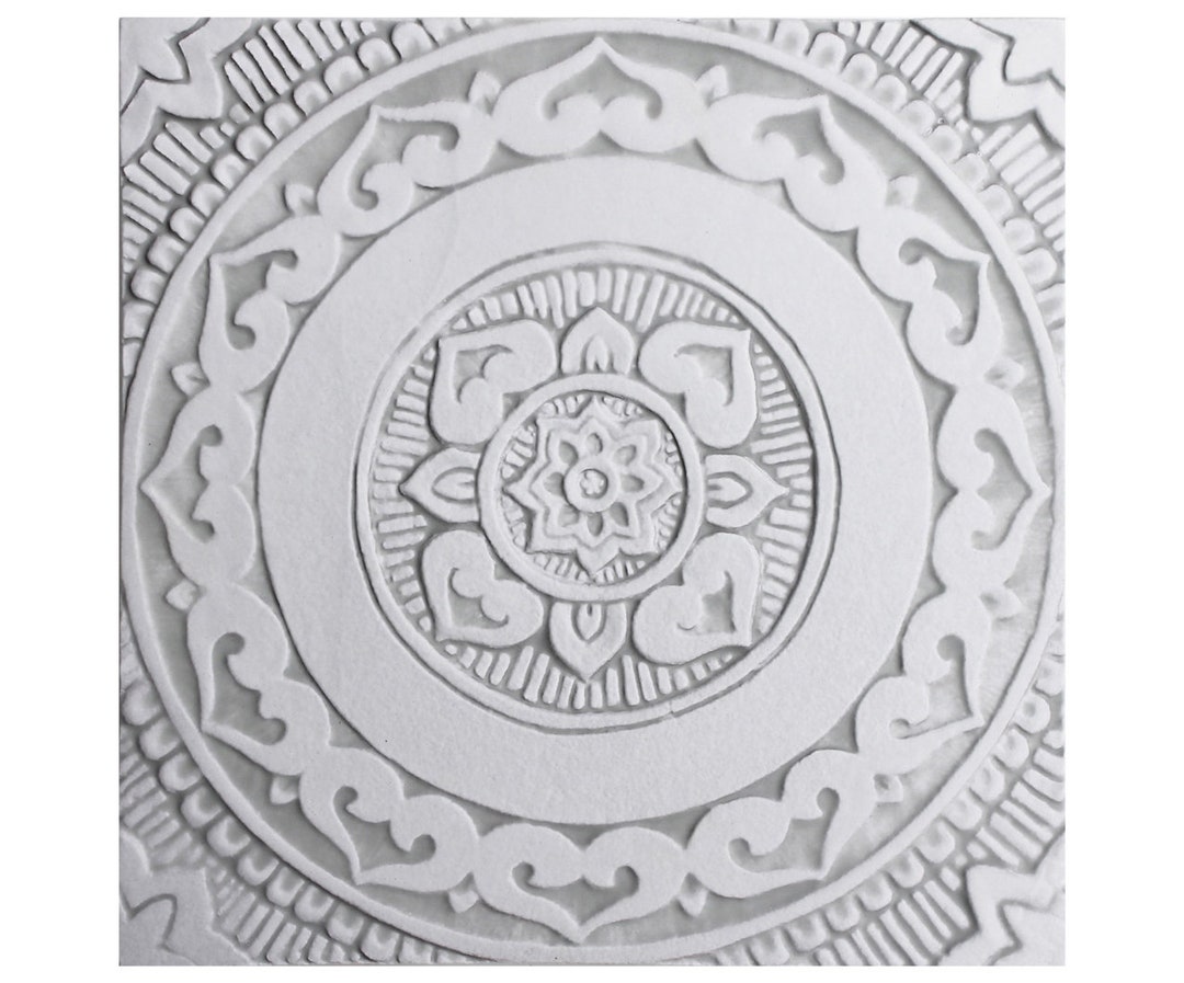 Wall Ceramic Tile Mandala Design Housewarming Gift Office - Etsy