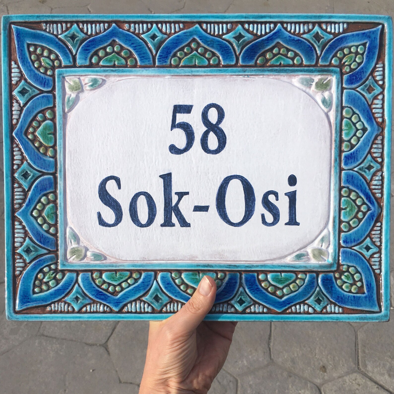 Large House Sign Made From Ceramic Custom House Plaque - Etsy