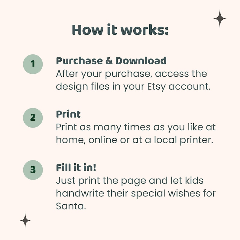 Retro Santa Letter Printable – Pink & Red - Christmas Wish List ...