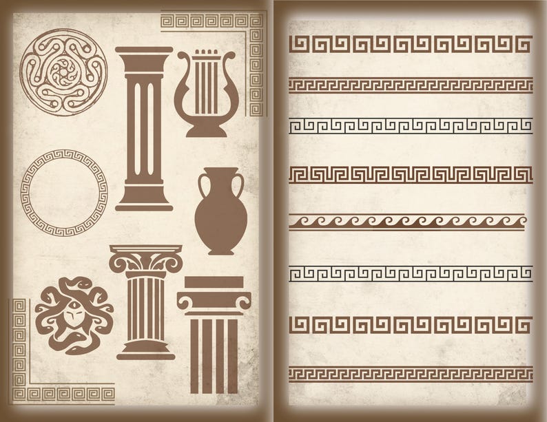 Ancient Greek Mythology Junk Journal Pages: Printable Ephemera Kit ...