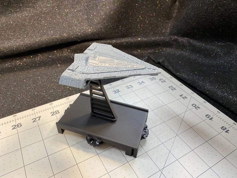 Star Wars Armada Quasar Fire Cruiser-carrier Complete With Cards ...