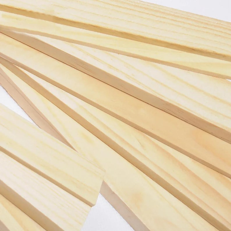 Solid Pine Wood Board, 1-20pcs, Unfinished, Rectangular Sliced for DIY ...