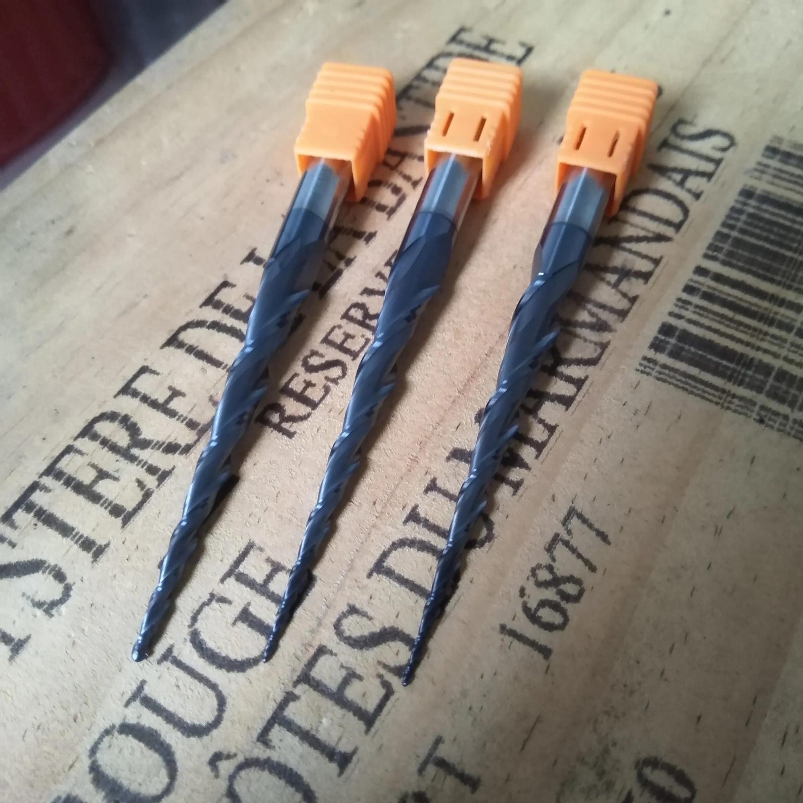 2-flute Milling Cutter HRC55 End Mill, Tapered Ball Nose Design, for ...