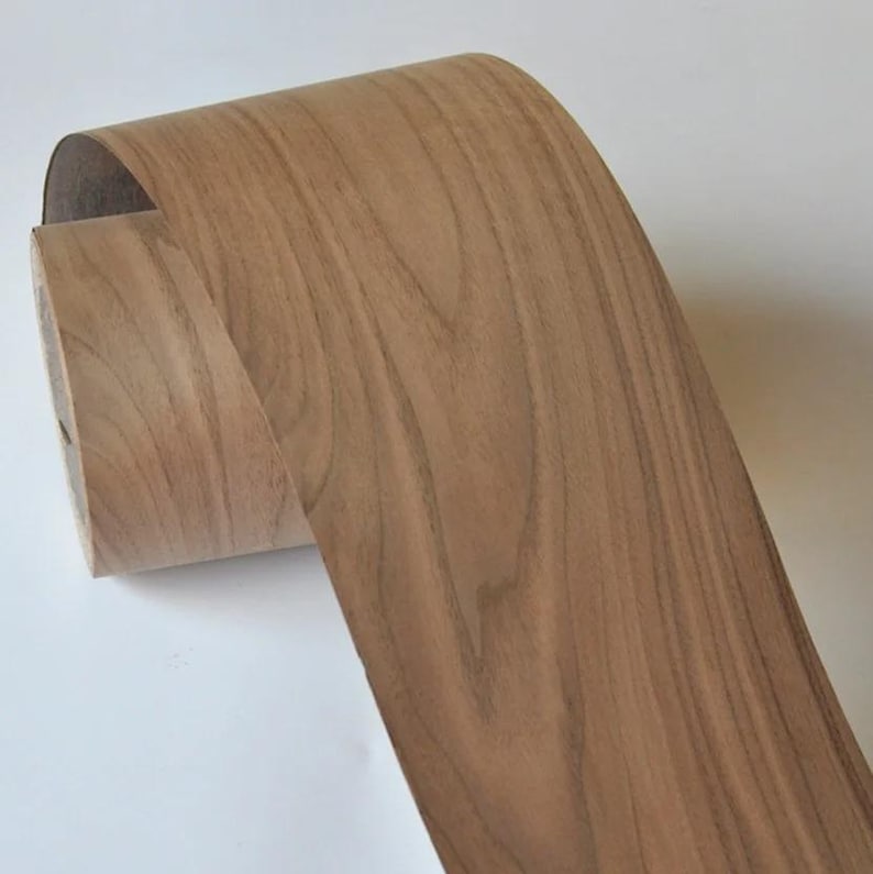 American Walnut Wood Veneer Sheet, Natural Grain, Smooth Surface ...