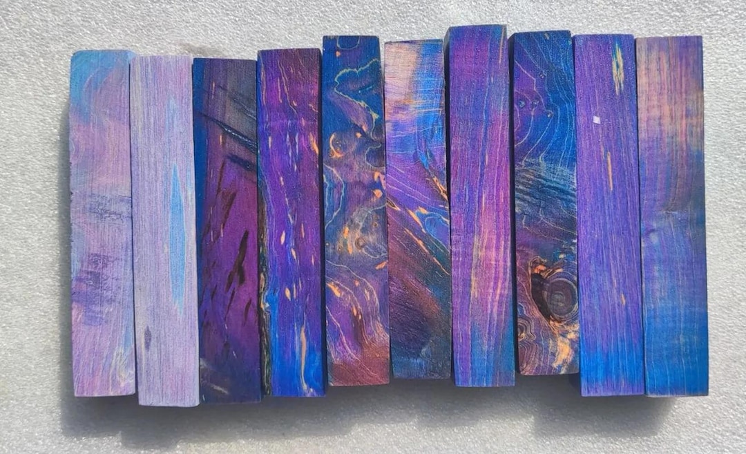 Stabilized Maple Wood Log, Unfinished, Tiger Lines, Wavy Pattern ...