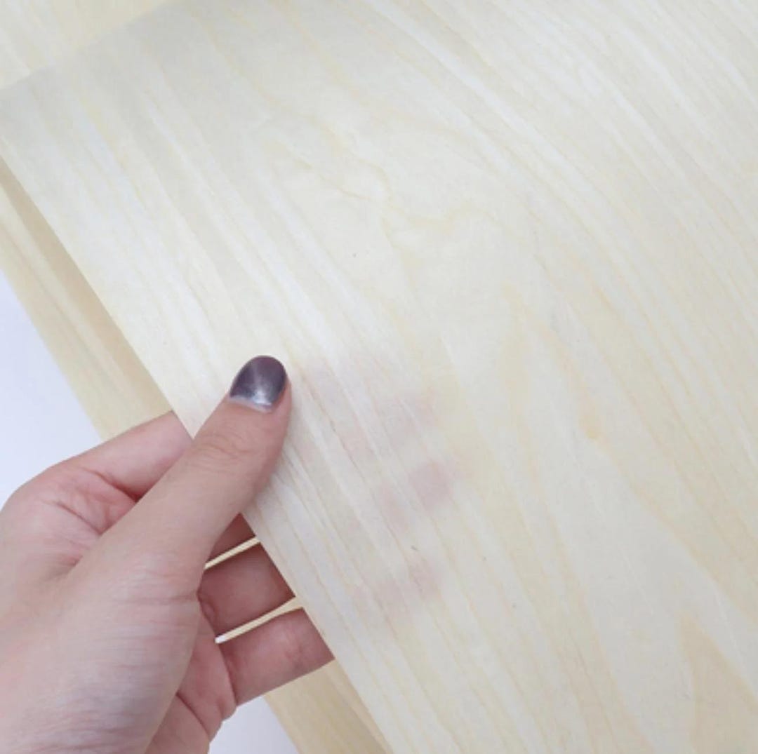Maple Wood Veneer, Unfinished, for DIY Craft Project, Furniture Repair ...