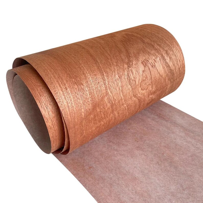 Sapele Wood Veneer Sheet, Unfinished, Thin Sliced for DIY Crafting ...