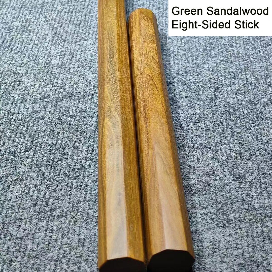 Green Sandalwood Octagon Stick, Unfinished, Smooth Sliced, for DIY ...