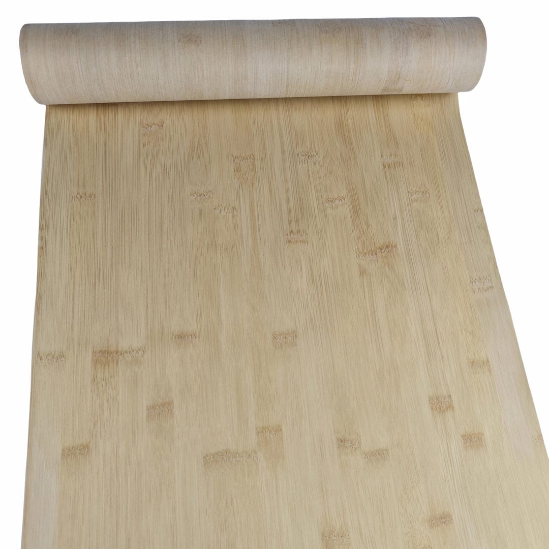 Bamboo Node Wood Veneer Sheet, Unfinished Slice, for DIY Crafts ...
