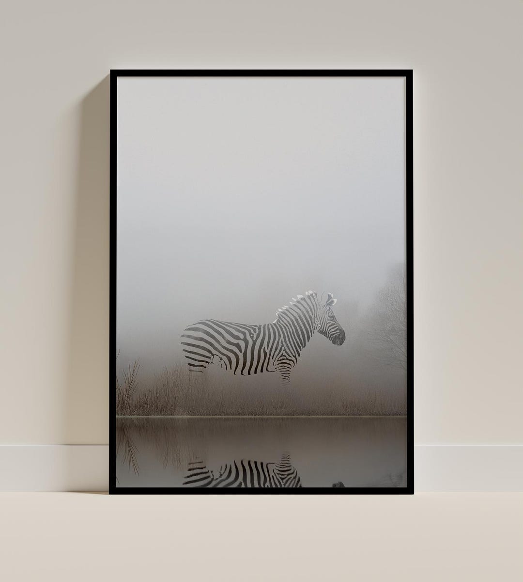A4 Zebra Poster - Etsy