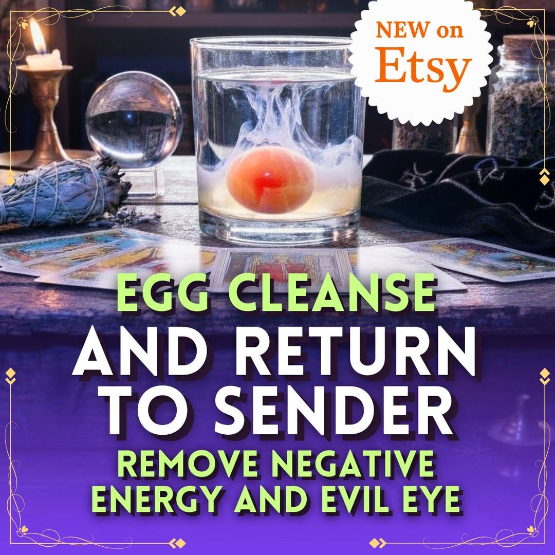 Egg Cleanse & Return to Sender: Remove Negative Energy and Evil Eye - Etsy