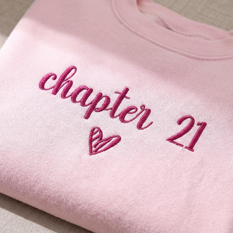 Chapter Birthday Sweatshirt, Custom Year Sweatshirt, Embroidered ...