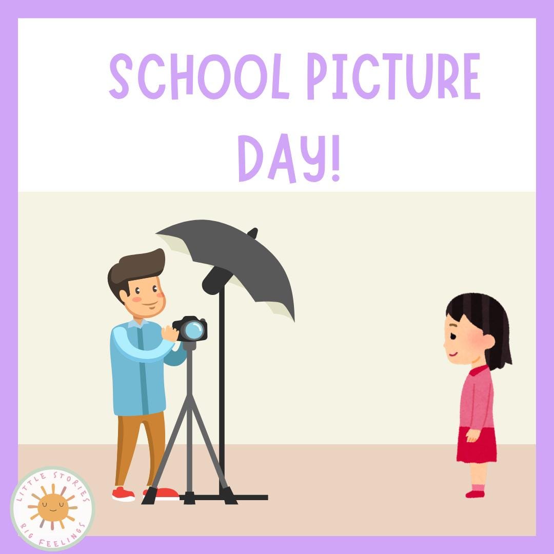 Picture Day Social Story: Calm Transitions for Preschoolers (printable ...