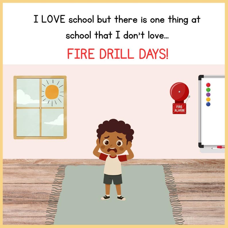 Fire Drill Social Story: Printable Book for Kids (PDF) - Etsy