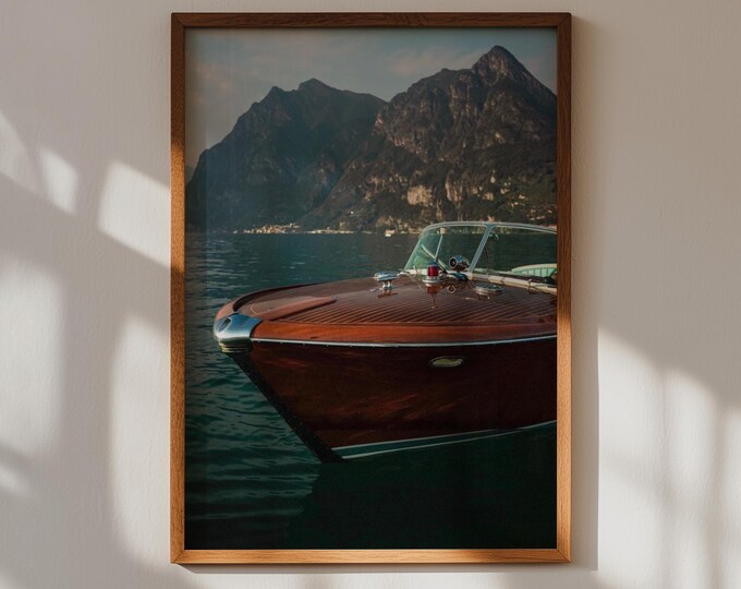 Vintage Yacht Poster Old Money Aesthetic Wall Art Luxury Coastal Decor ...