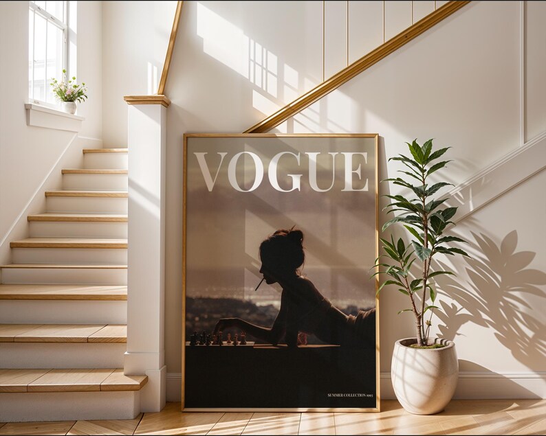 Old Money Magazine Vogue Poster Summer Living Vogue Cover Poster 1990s ...