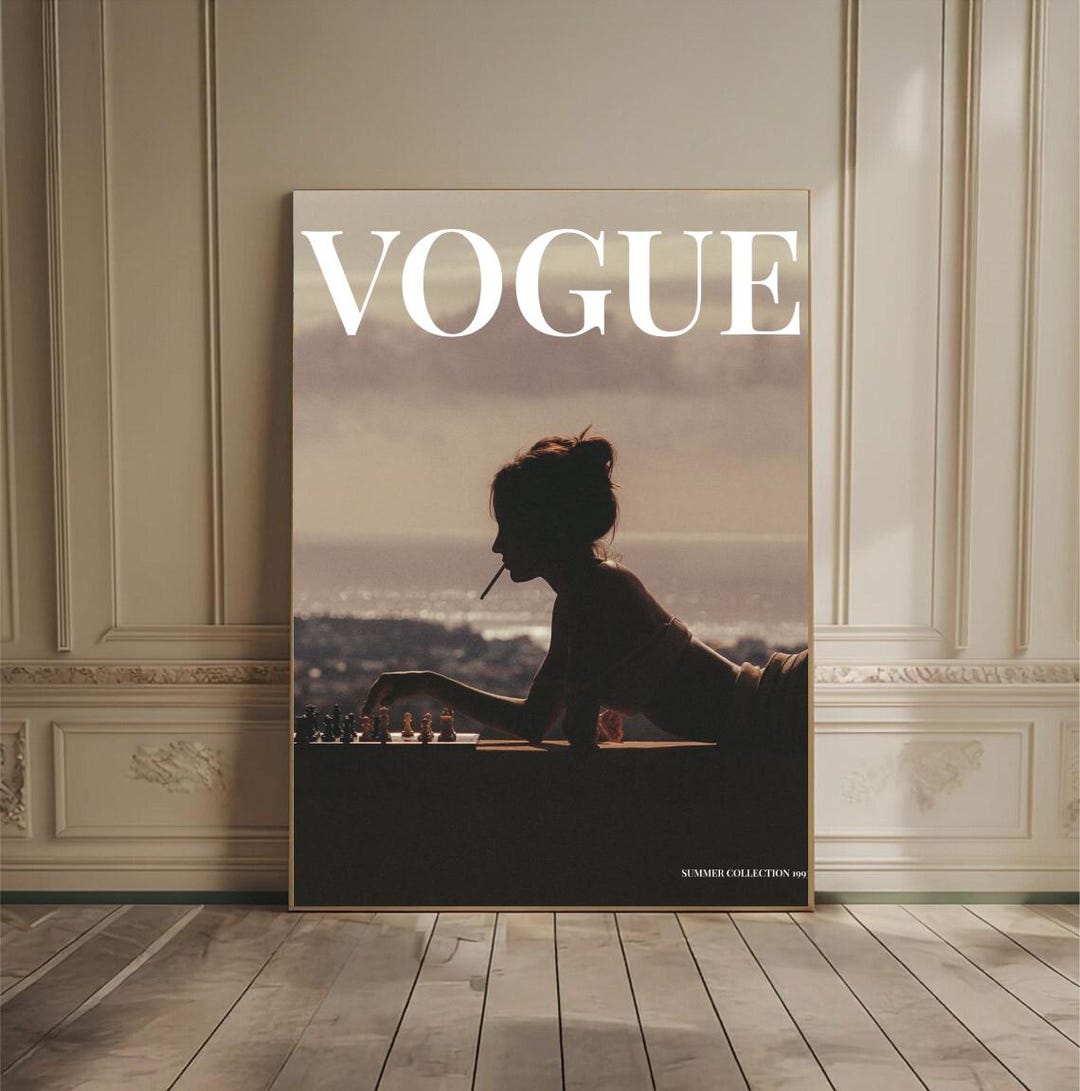 Old Money Magazine Vogue Poster Summer Living Vogue Cover Poster 1990s ...