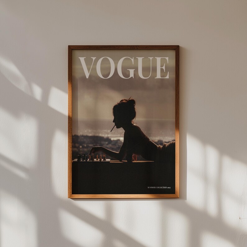 Old Money Magazine Vogue Poster Summer Living Vogue Cover Poster 1990s ...