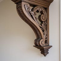 Mermaid Wooden Corbel, Carved Wall Accent (unpainted, 1pc) - Etsy
