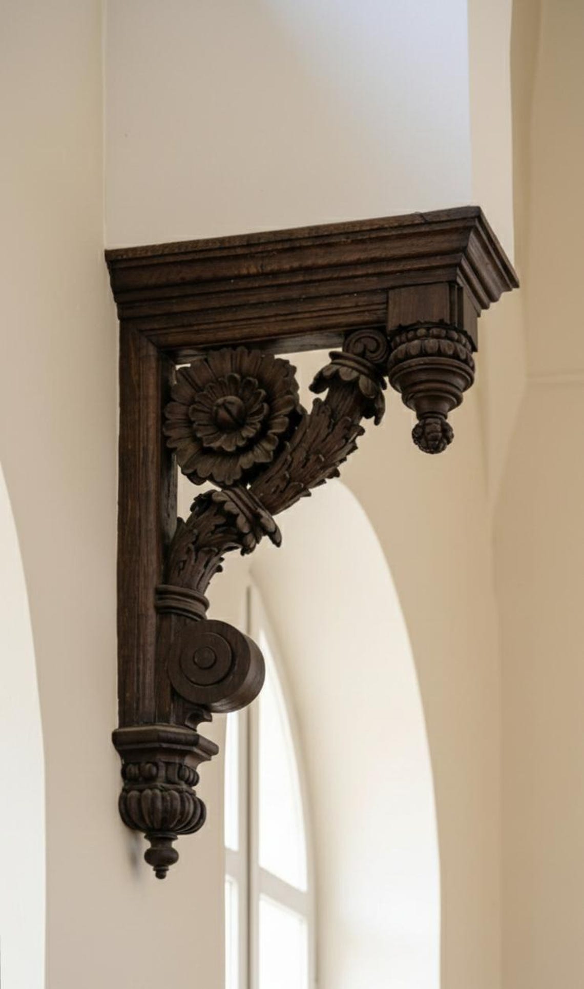 Ethnic Indian Hand Carved Wooden Corbel for Antique, Vintage & Royal ...