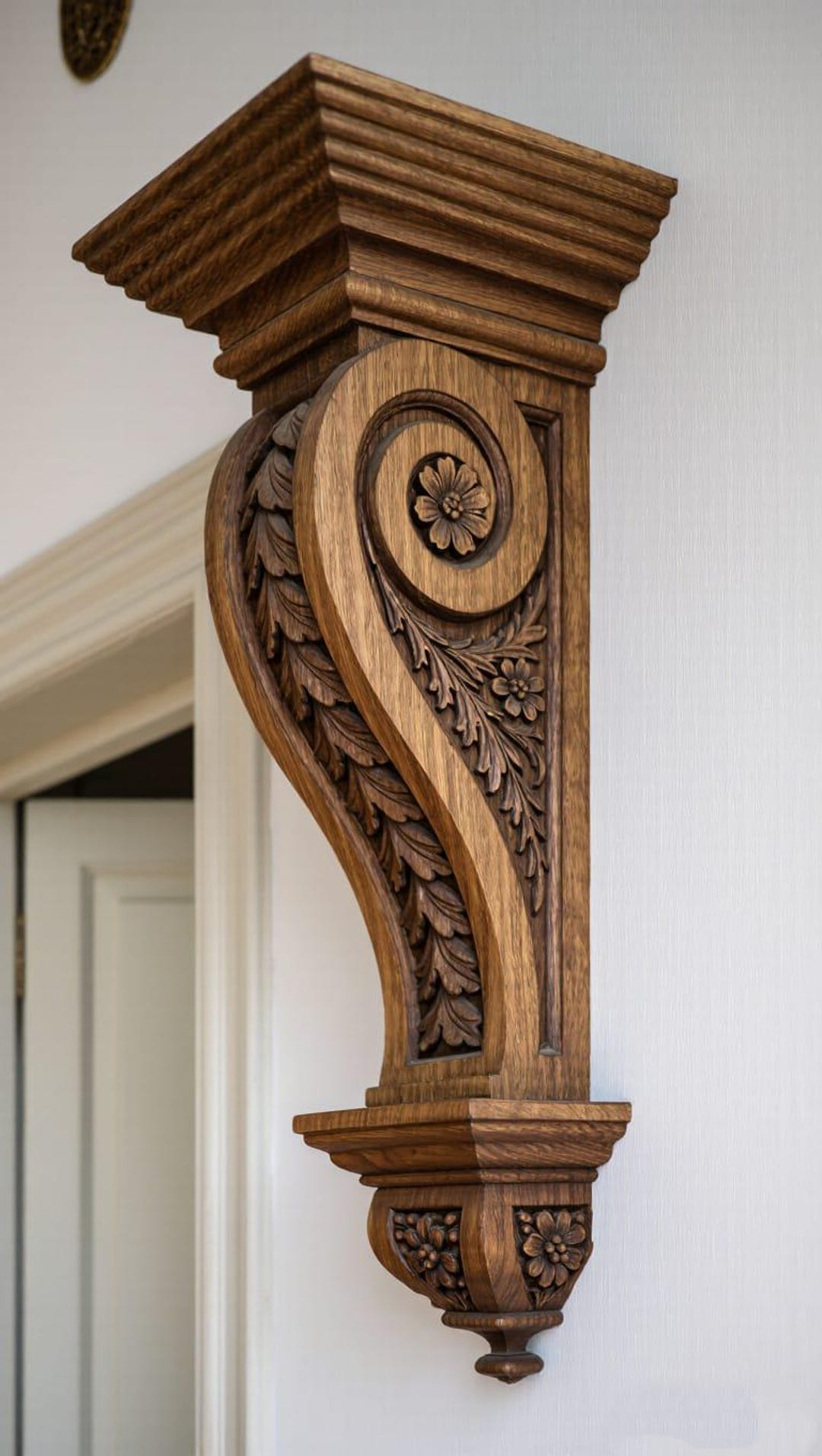 Ethnic Indian Hand Carved Wooden Corbel for Antique, Vintage & Royal ...
