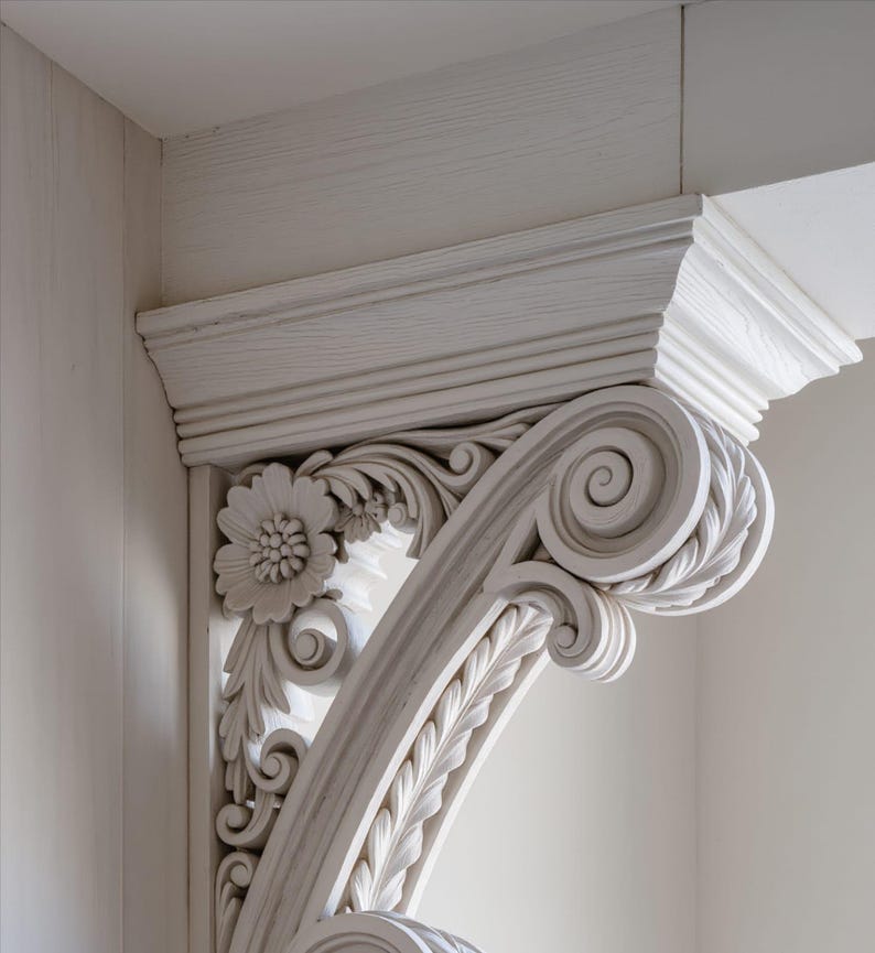 Antique Style Wooden Corbel Bracket for Door & Ceiling Decor - Etsy