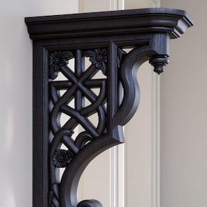 Traditional Solid Wood Decorative Corbel - Etsy