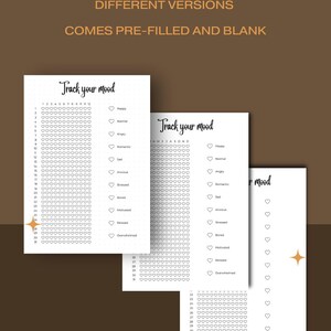 Mood Tracker Printable – Daily Planner Page for Mental Health & Self ...