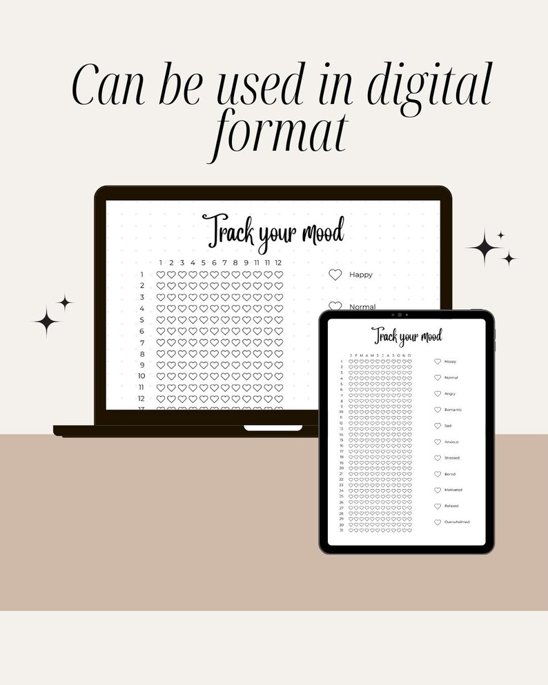 Mood Tracker Printable – Daily Planner Page for Mental Health & Self ...
