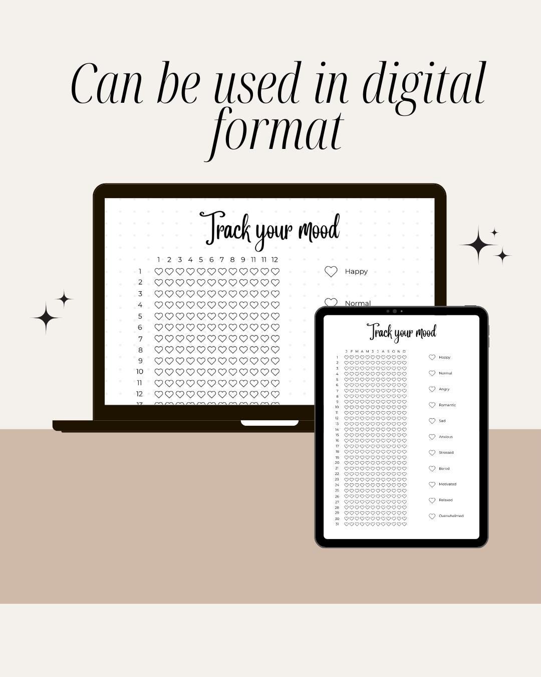 Mood Tracker Printable – Daily Planner Page for Mental Health & Self ...