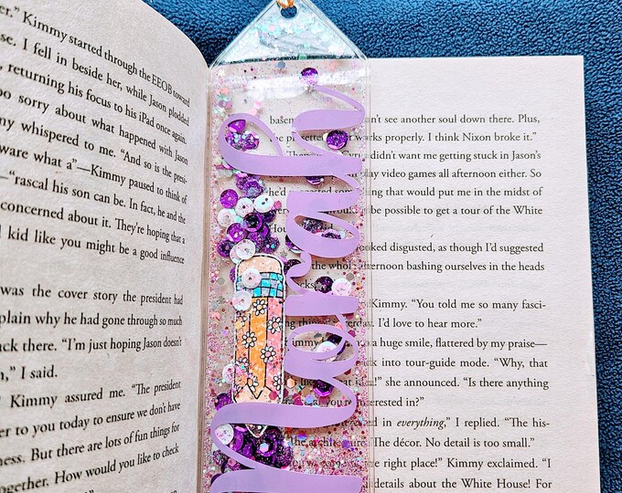 Mama Rainbow Glitter Shaker Bookmark - Glitter Bookmark - Confetti ...