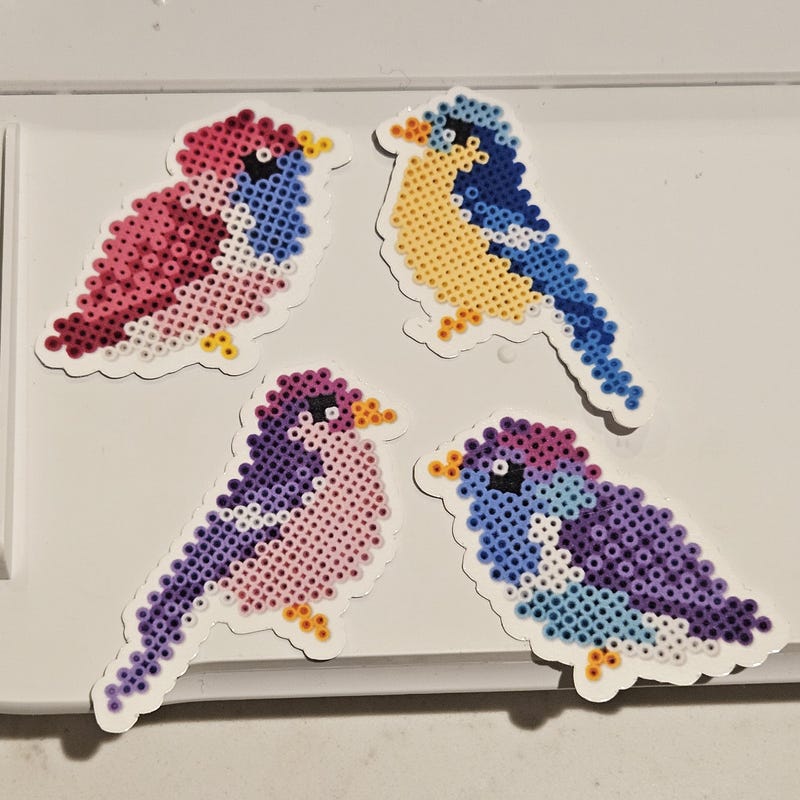 Perler Beads Birds - Etsy