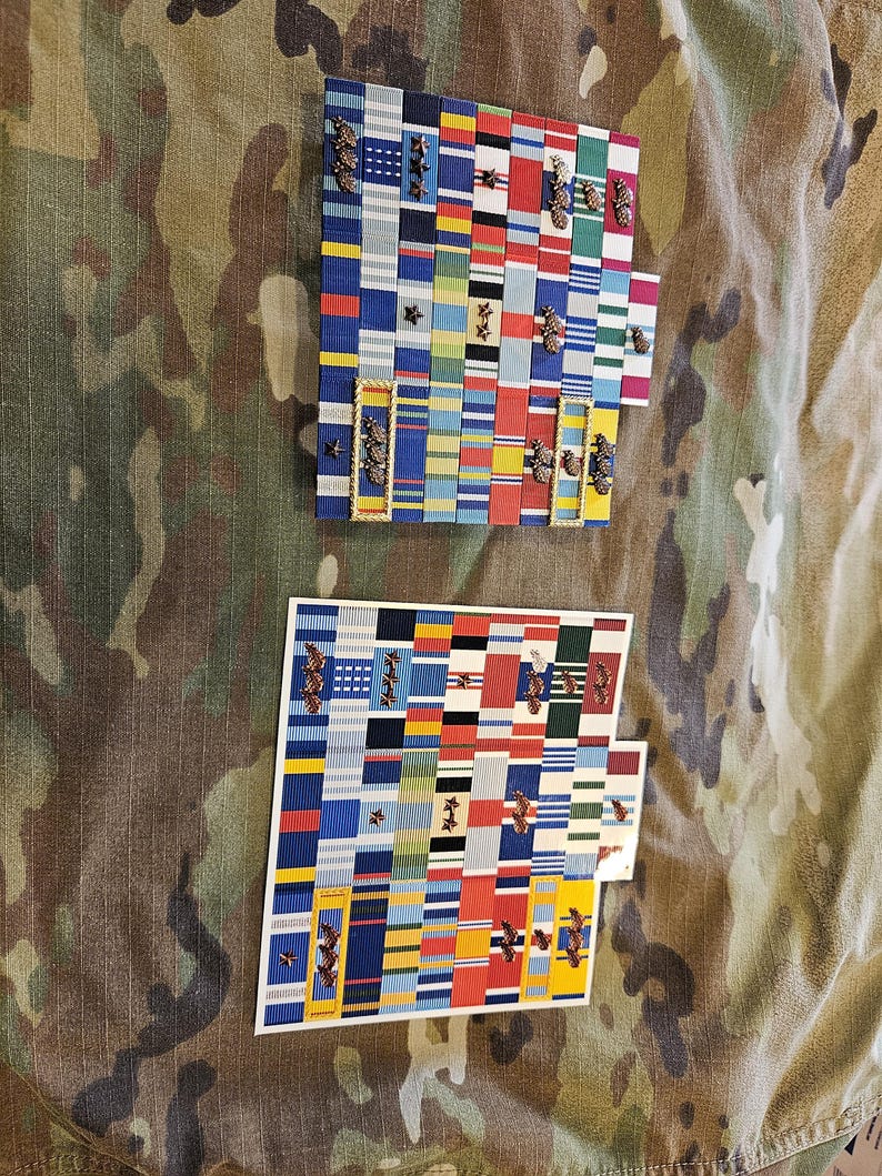 Custom Military Ribbon Rack Stickers or Magnets – Small, Scaled, or ...