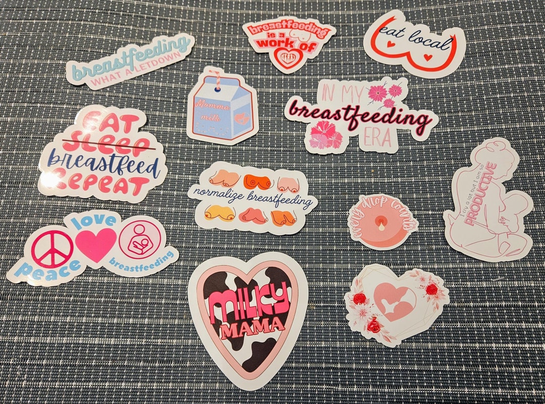 Breastfeeding Vinyl Sticker Set | Glossy, Waterproof Stickers - Etsy