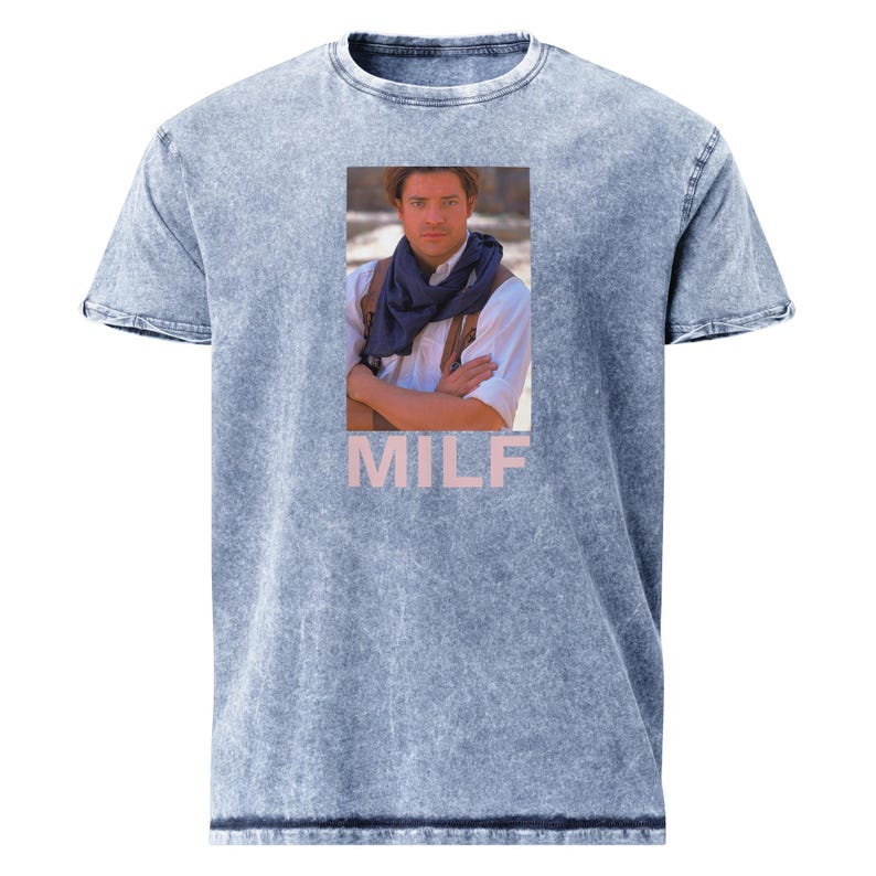 The Mummy - Brendan Fraser Meme - Denim T-shirt - Etsy