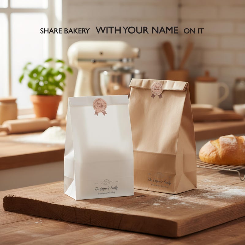 Kraft Paper Bakery Bags - Etsy UK