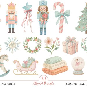 Watercolor Nutcracker Clipart Set: Classic Christmas Ballet PNG ...