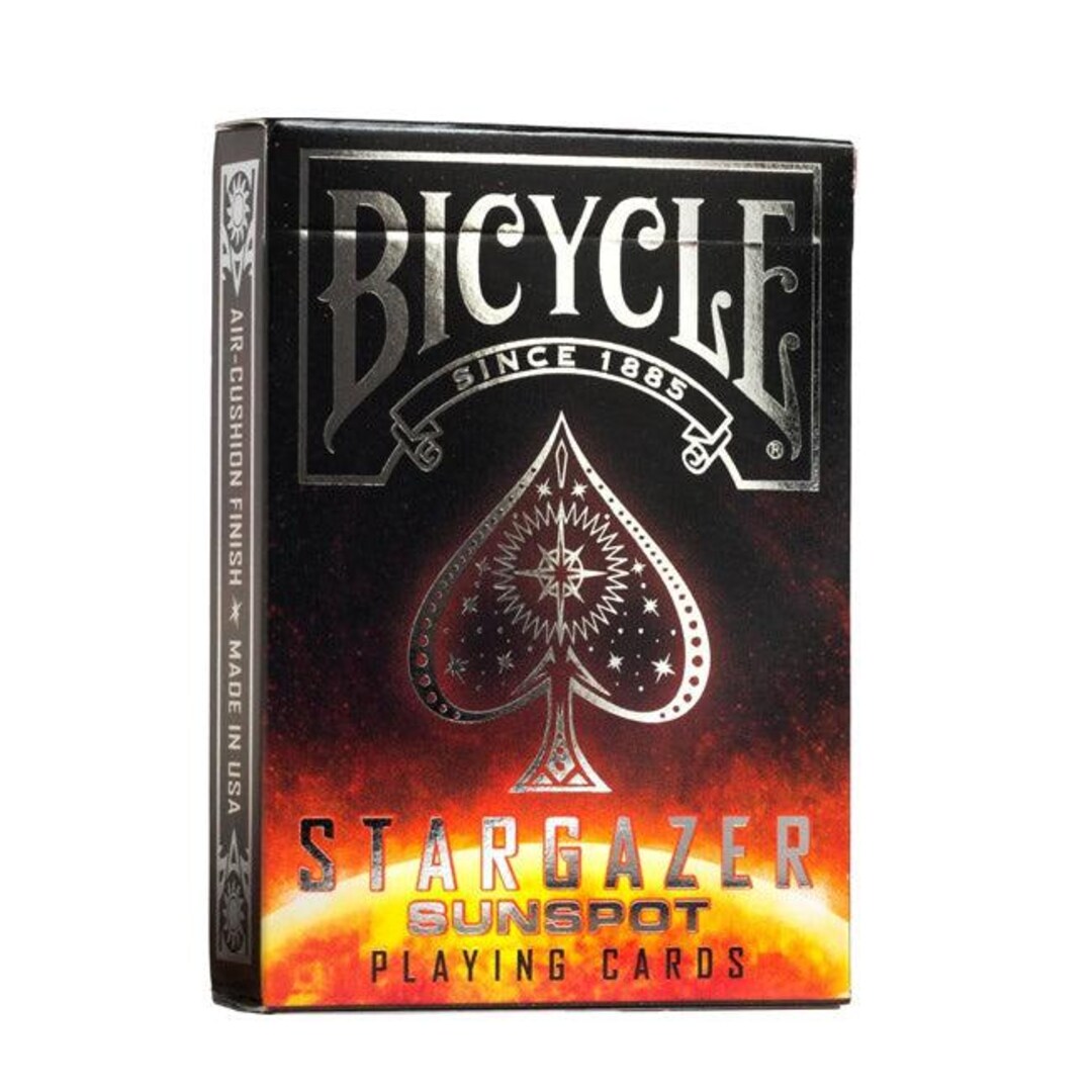 Bicycle Stargazer Sunspot – Solar Cosmic Poker Deck, Space Casino Cards ...