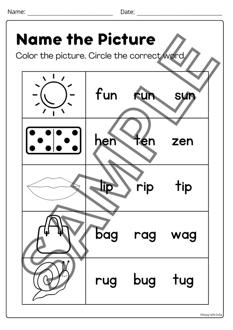 Printable Phonics Worksheets | 33-page CVC Word Practice Bundle for ...