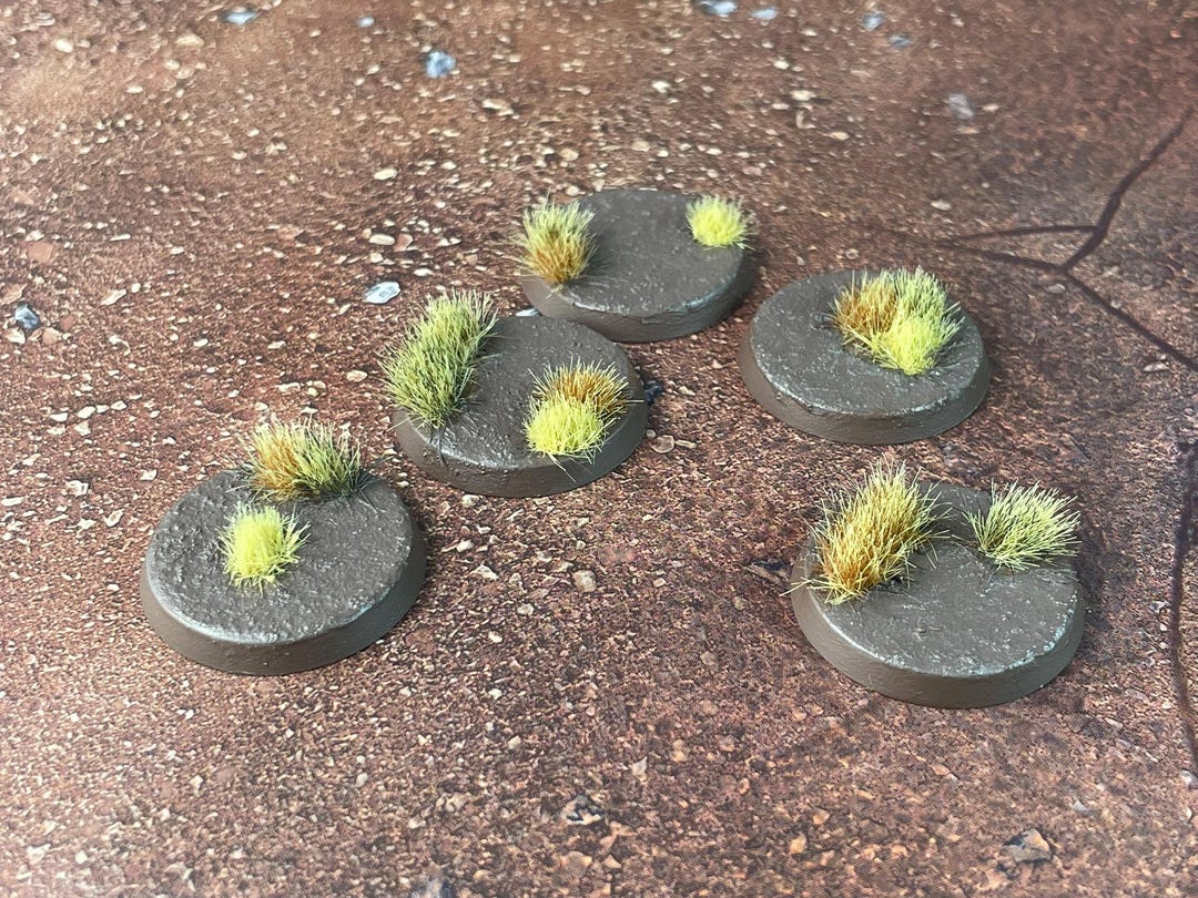 Muddy Grass Warhammer 40K Bases – Custom Scenic Terrain for Tabletop ...