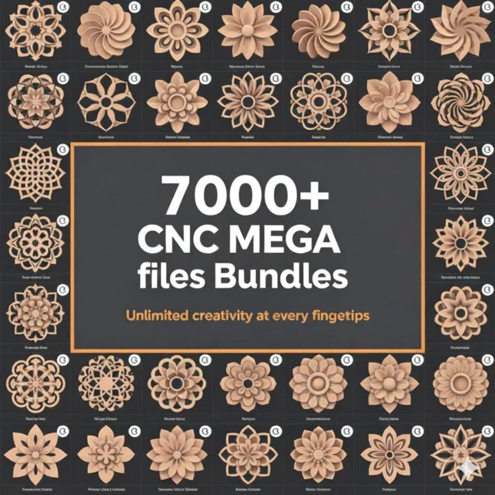 7000+ CNC Mega Files Bundle for Router Machines, Wood Carving, 3D ...