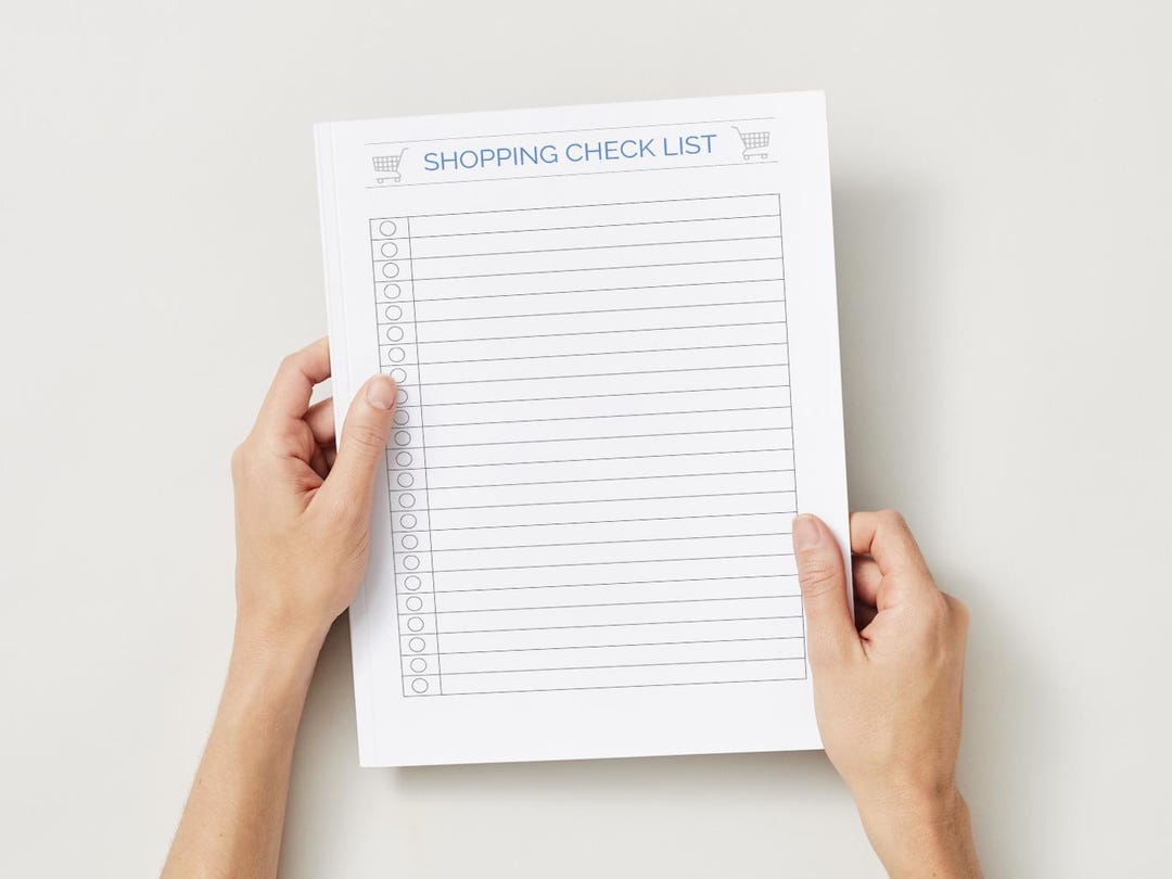 Printable Shopping Checklist | Grocery List Template | Instant Download ...