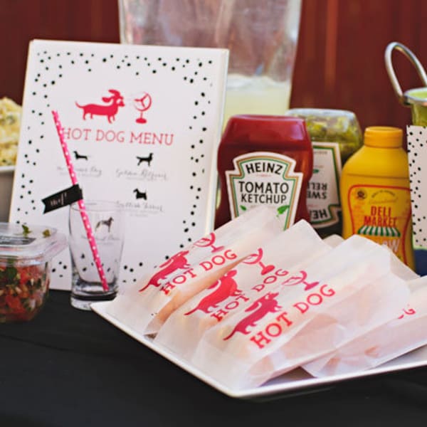 Hot Dog Bar Printables - Etsy