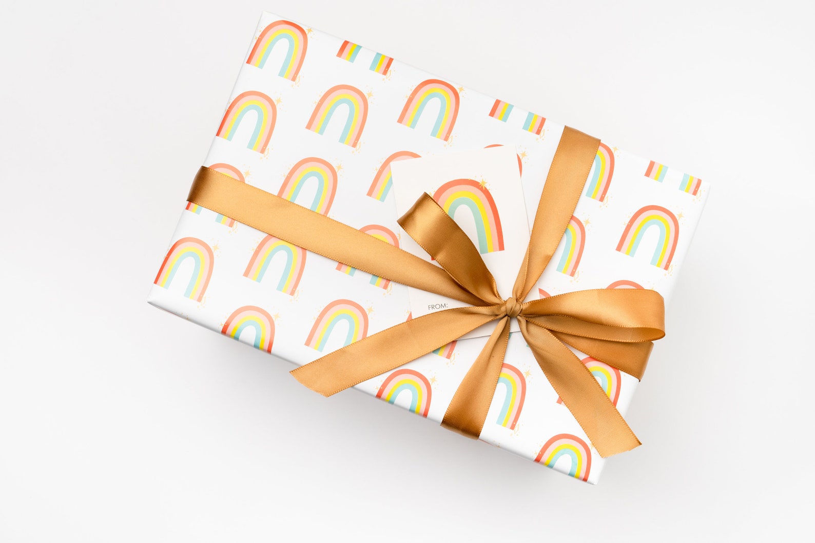 Rainbow Wrapping Paper Gift Wrap Paper Set w/ 3 Sheets | Etsy