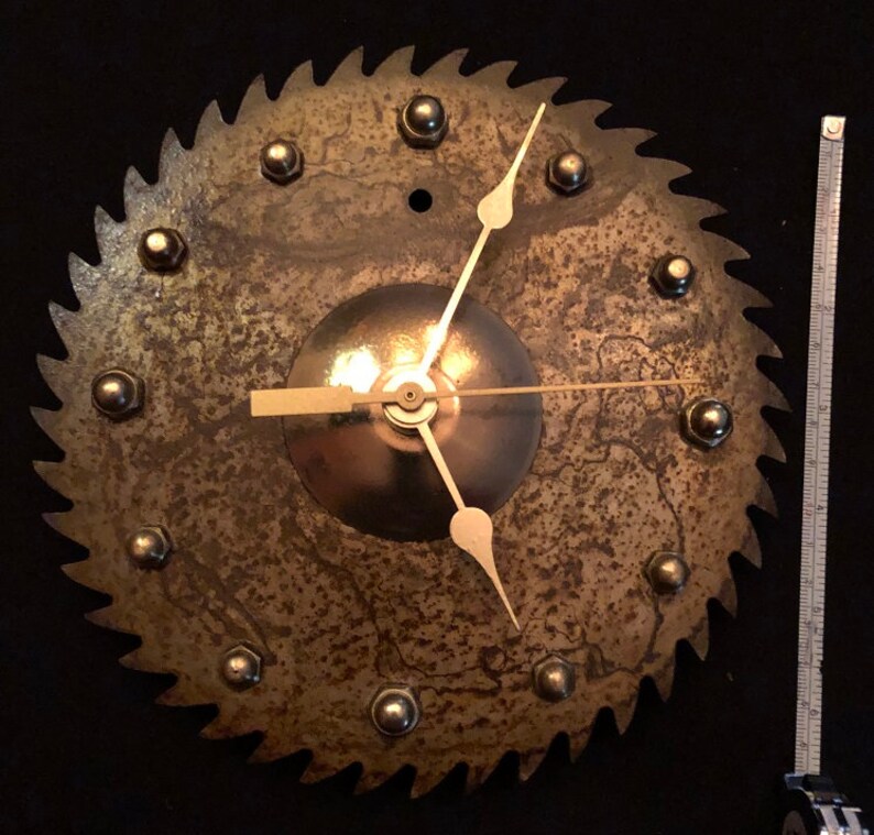 6.5 Vintage Saw Blade Clock - Etsy