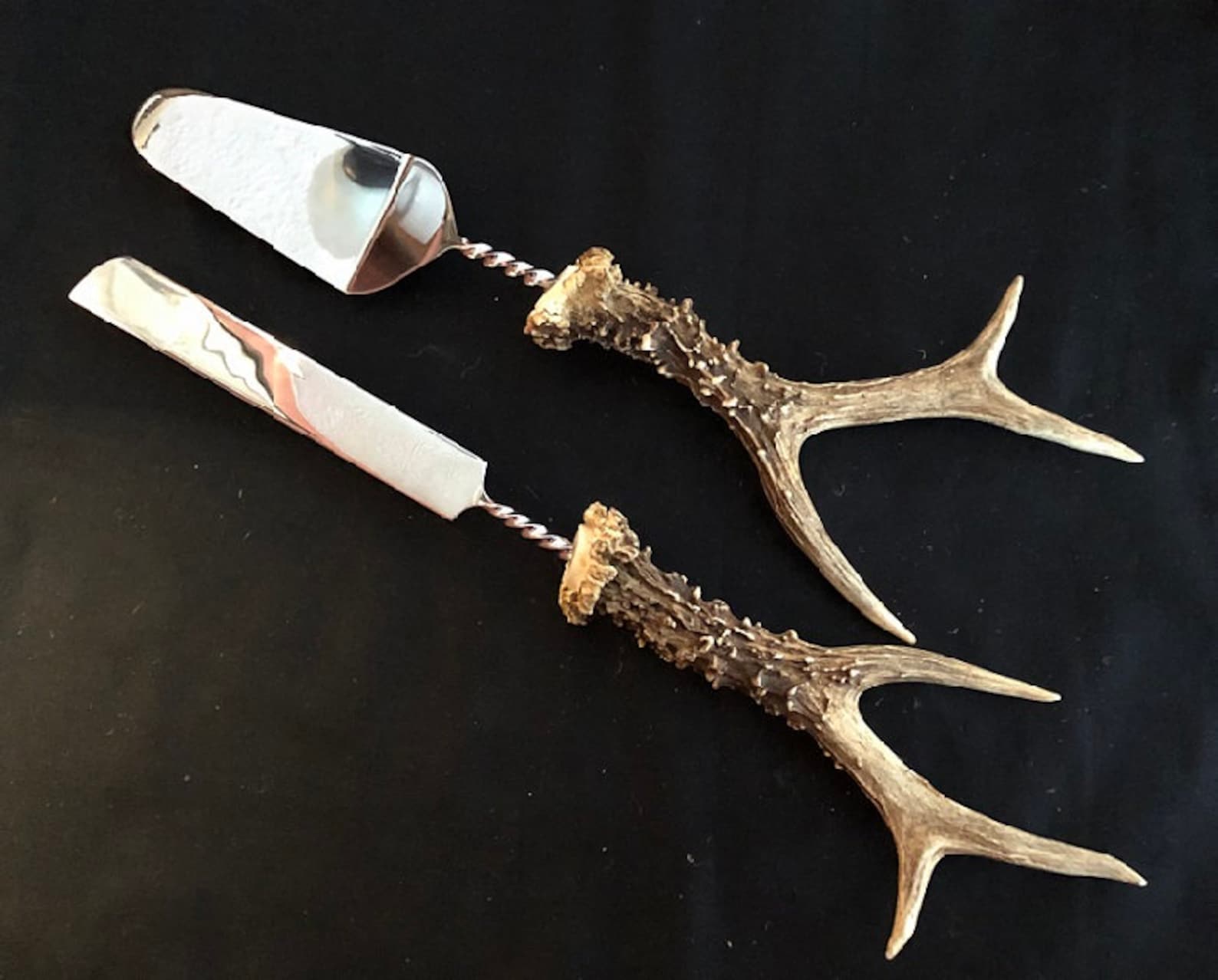 Antler Handled Cake Service - Etsy