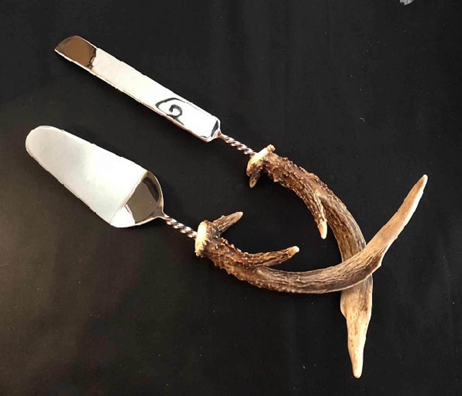 Antler Handled Cake Service - Etsy