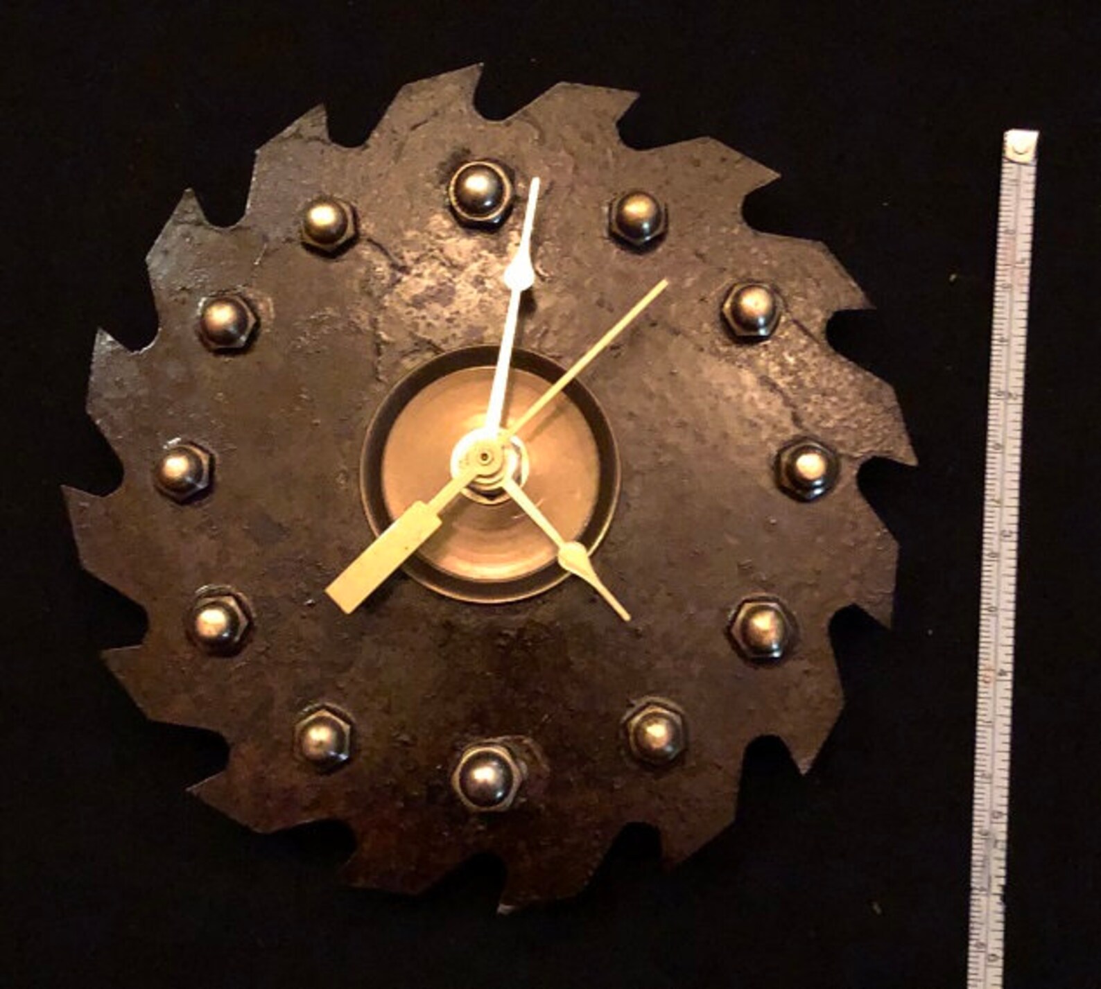 6.5 Vintage Saw Blade Clock - Etsy